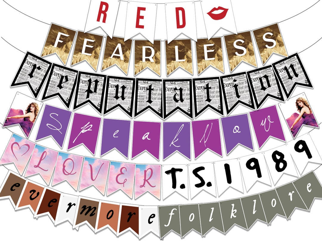 Instant Download 8 Taylor Swift Banners 8 Taylor Swift - Etsy Singapore