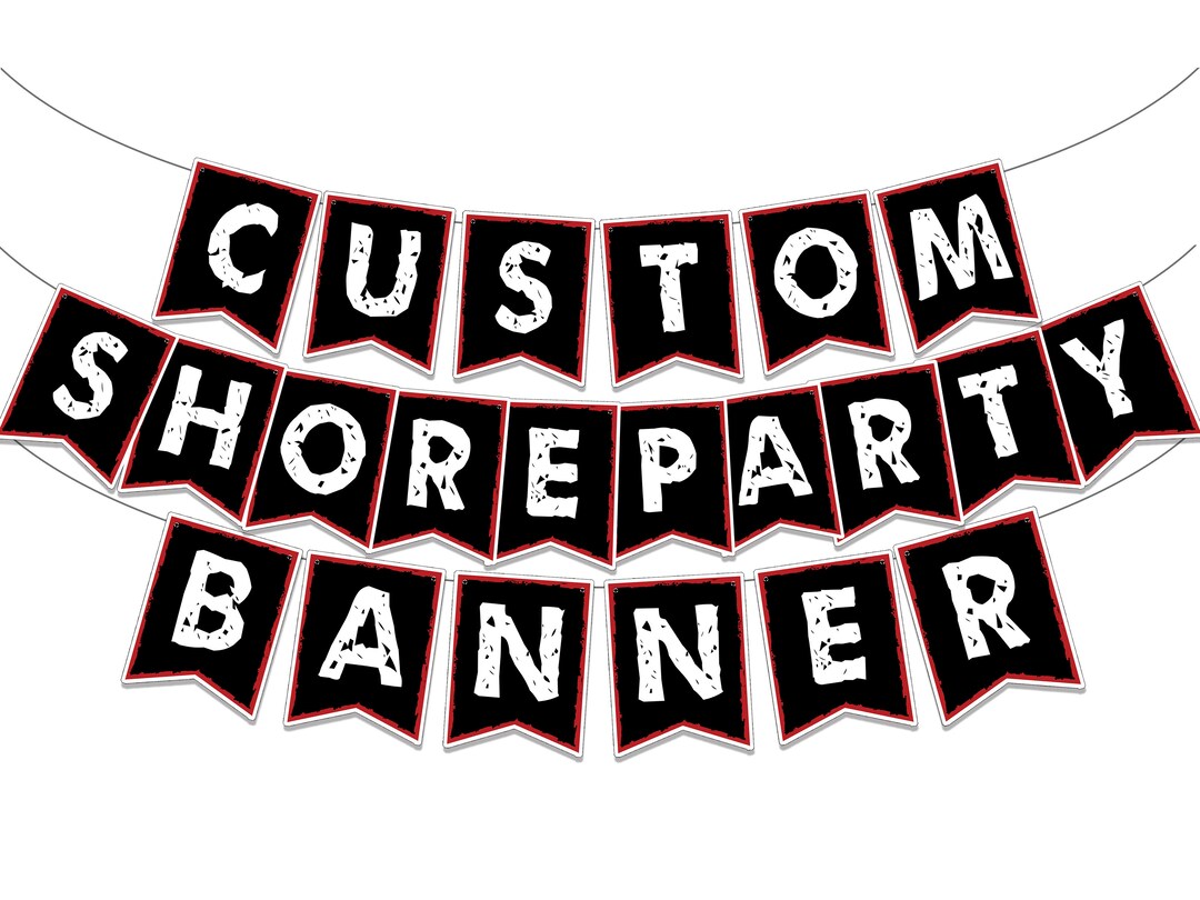 Instant Download- Jersey Shore Banner- Shore House Birthday Banner ...