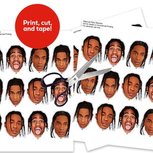 Instant Download- Travis Scott Cupcake Toppers- Travis Scott Birthday ...