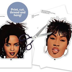 Instant Download- Female Rap Legends Banner- 90s 2000s Rapper Birthday ...