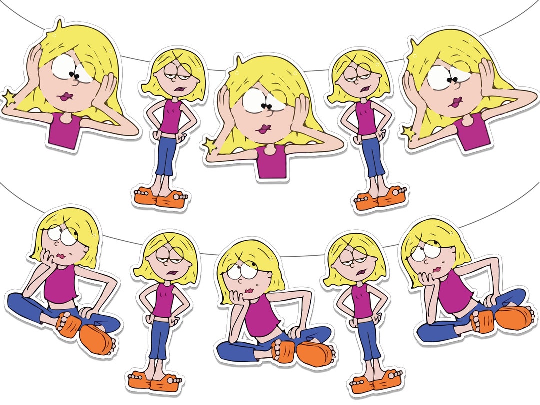 Instant Download- Cartoon Lizzie Mcguire Banner- Throwback Birthday ...