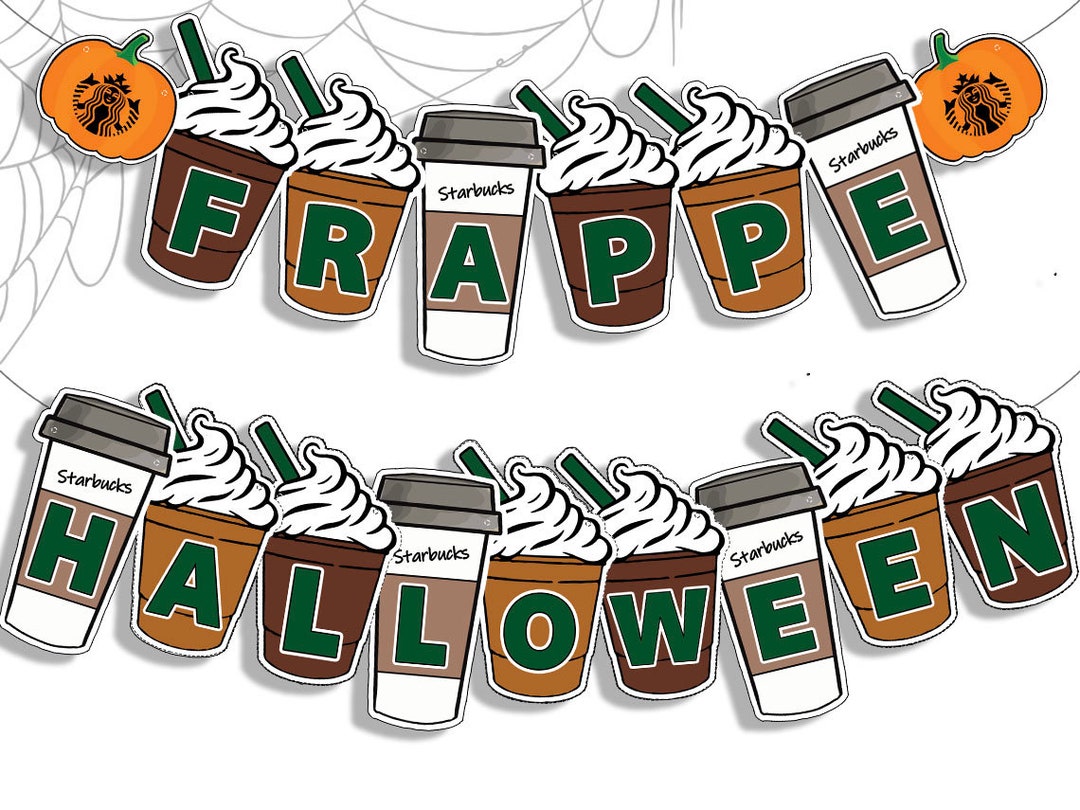Instant Download Fall Starbucks Banner Starbucks Frappe - Etsy