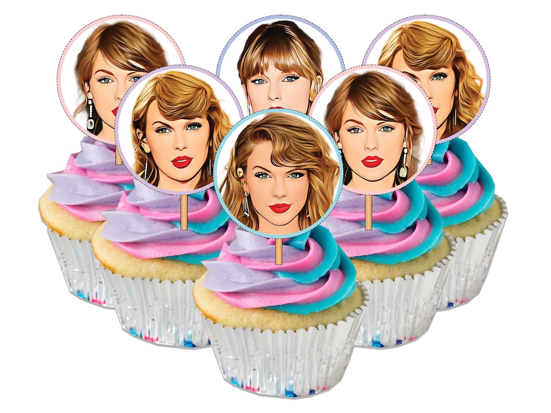 Instant Download- Taylor Swift Facer Cupcake Toppers- Taylor Swift ...