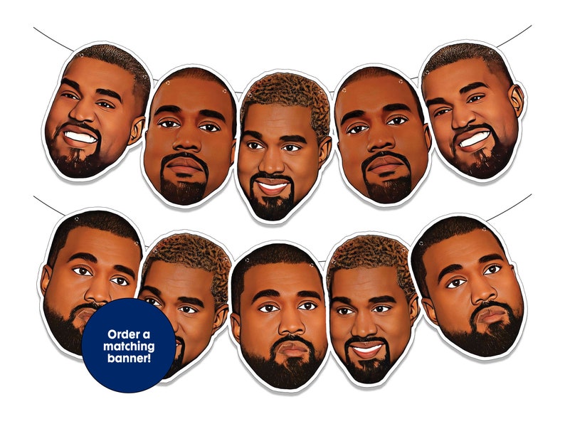 Instant Download- Kanye Cupcake Toppers- Kanye West Birthday Cake ...