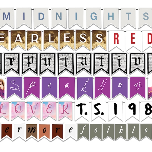 Eras Party Banner - Etsy