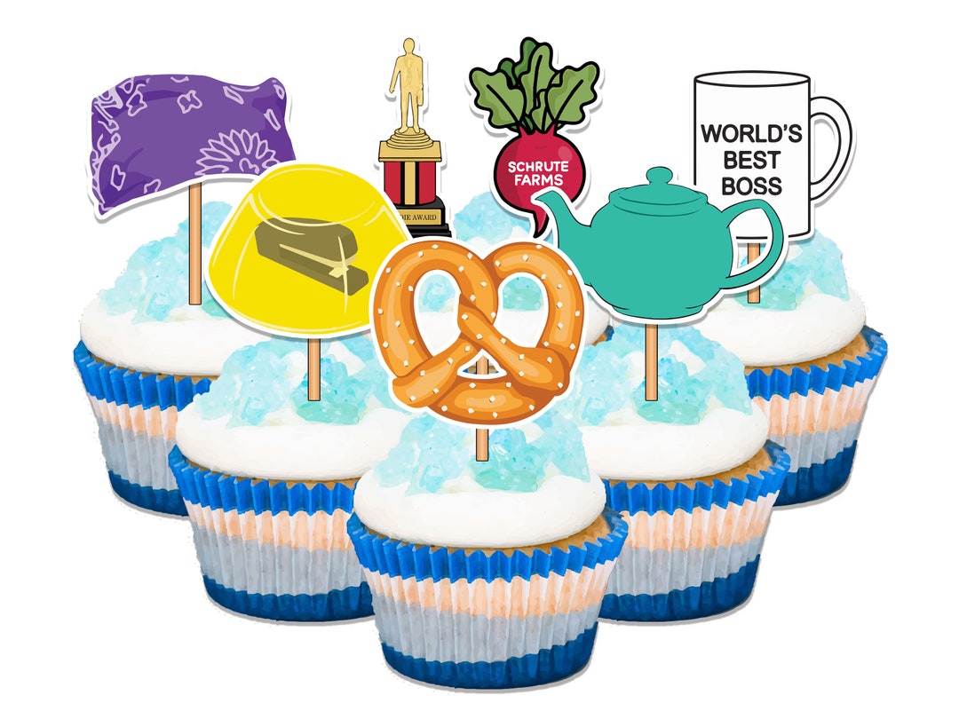 Instant Download- the Office Cupcake Toppers- the Office Birthday Cake ...