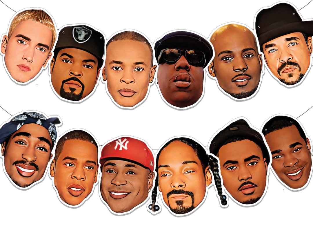 Instant Download Rap Legends Banner 90s 2000s Rapper Birthday Banner ...