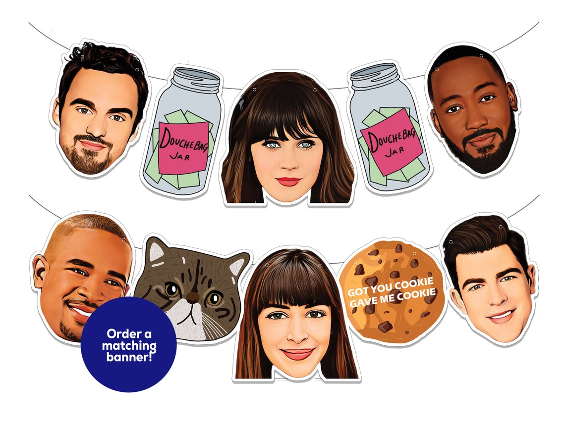 Instant Download- New Girl Cupcake Toppers- Gave Me Cookie Birthday ...