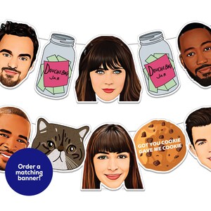 Instant Download- New Girl Cupcake Toppers- Gave Me Cookie Birthday ...