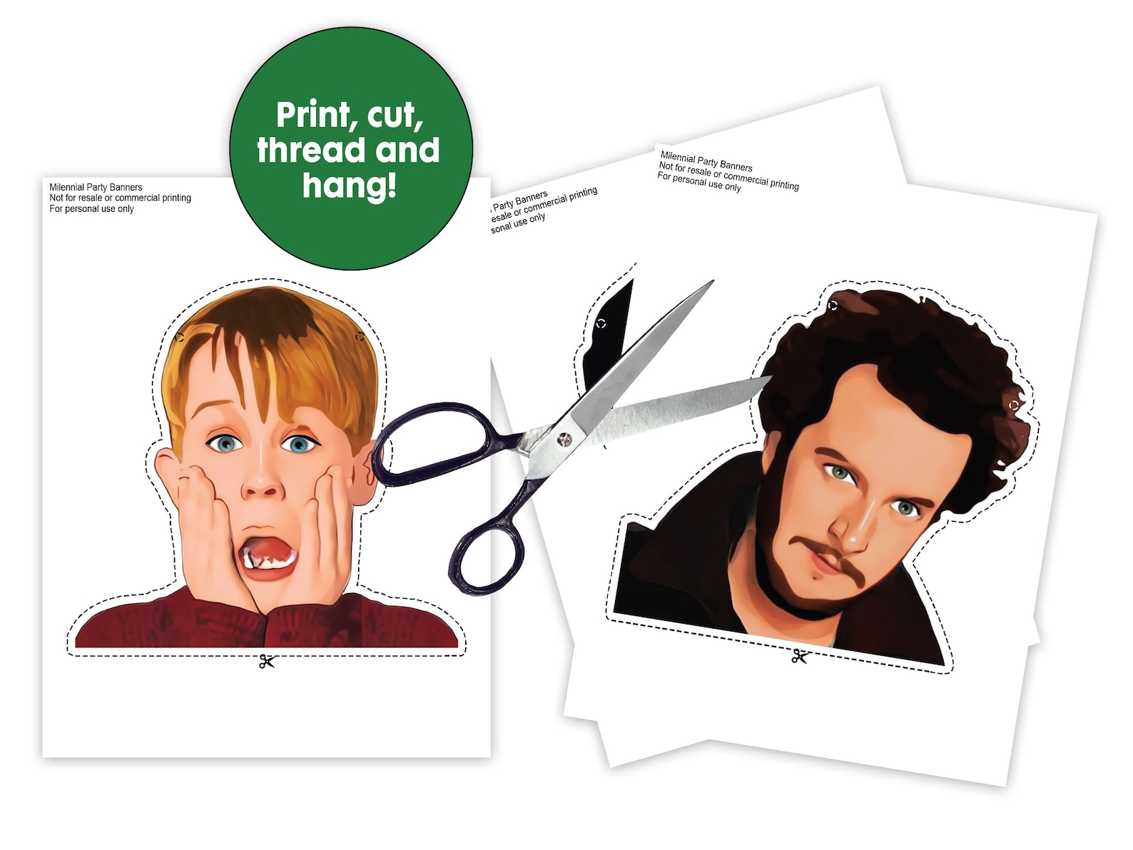 Instant Download Home Alone Holiday Banner Home Alone | Etsy