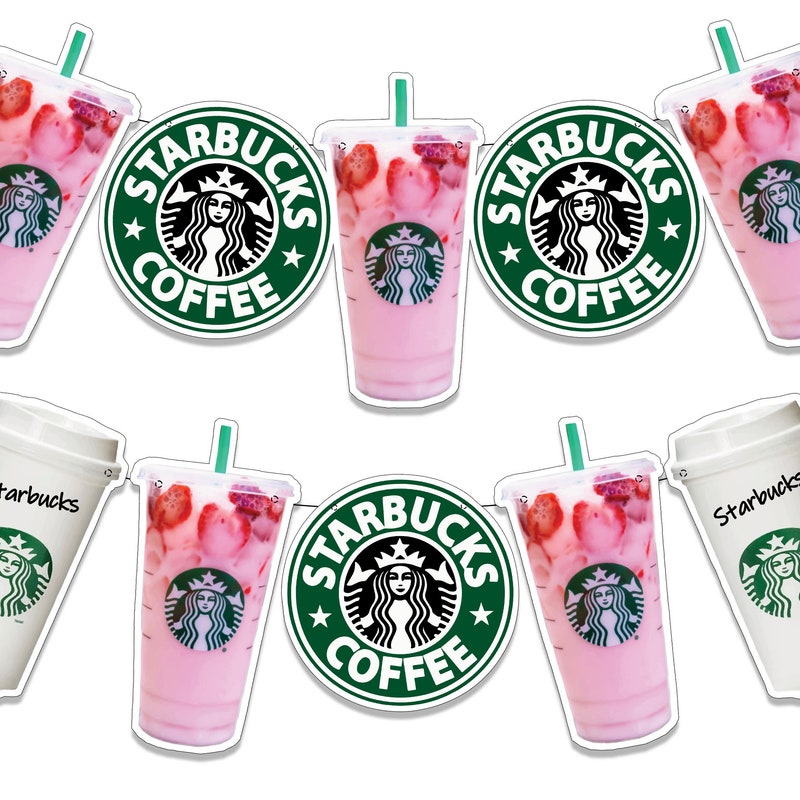 Pink Starbucks Drink Sign - Etsy