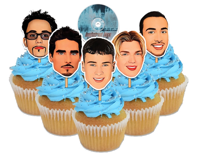 Instant Download- Backstreet Boys Cupcake Toppers- 90s 2000s Birthday ...