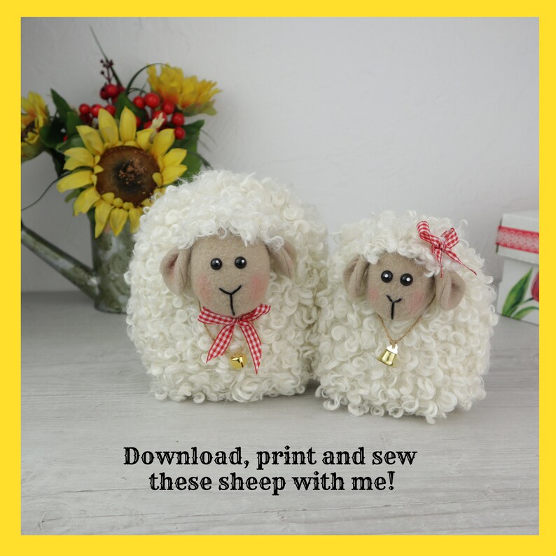 Sheep Sewing Pattern PDF Digital Download Do It Yourself Plush - Etsy UK