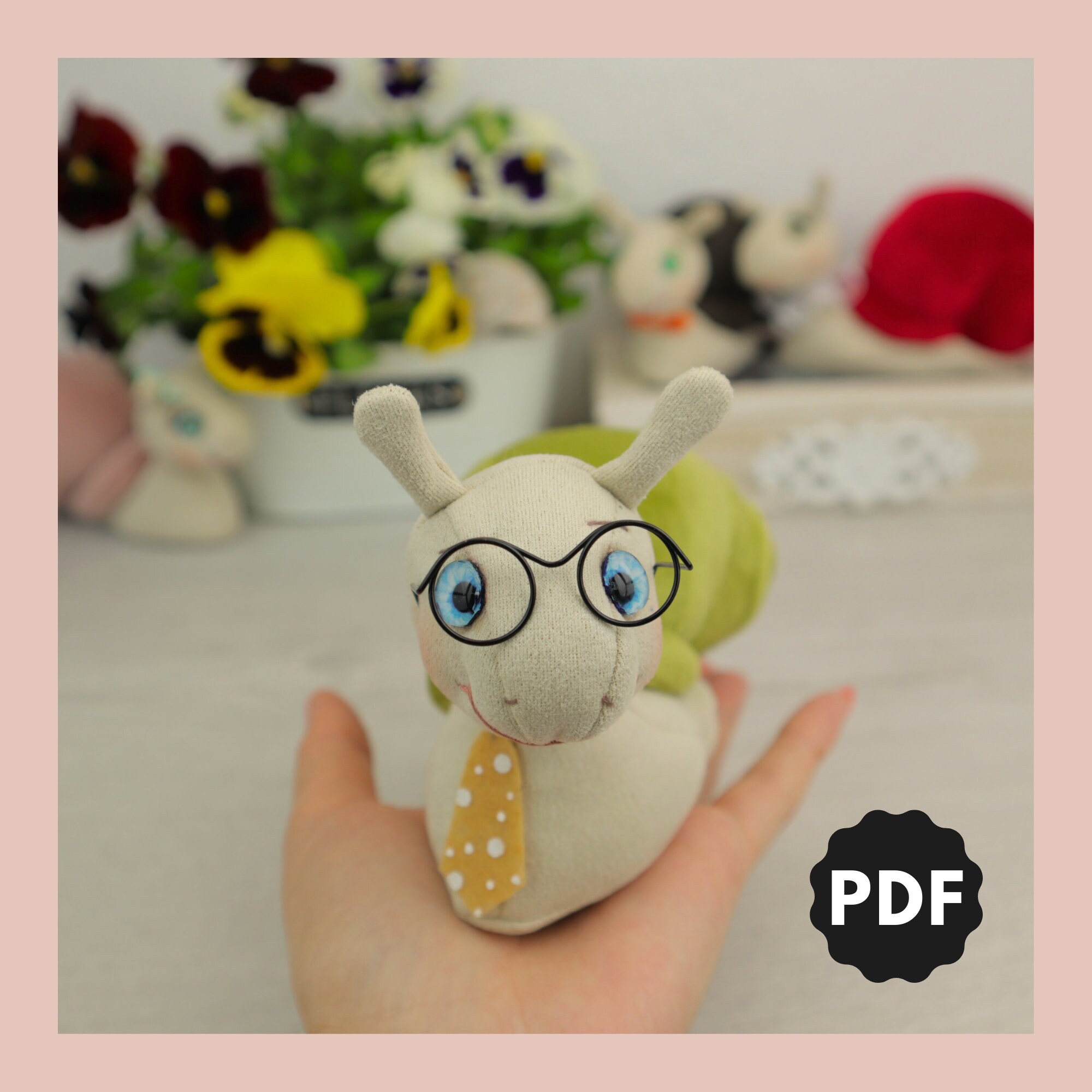 Snail Sewing Pattern PDF Digital Download Snail Decor Sewing With Your ...