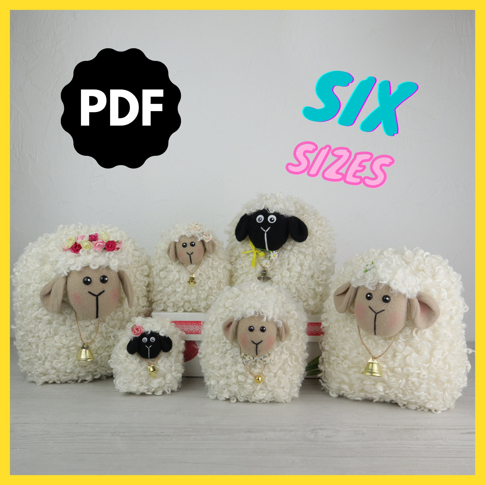 Sheep Sewing Pattern PDF Digital Download Do It Yourself Plush - Etsy UK