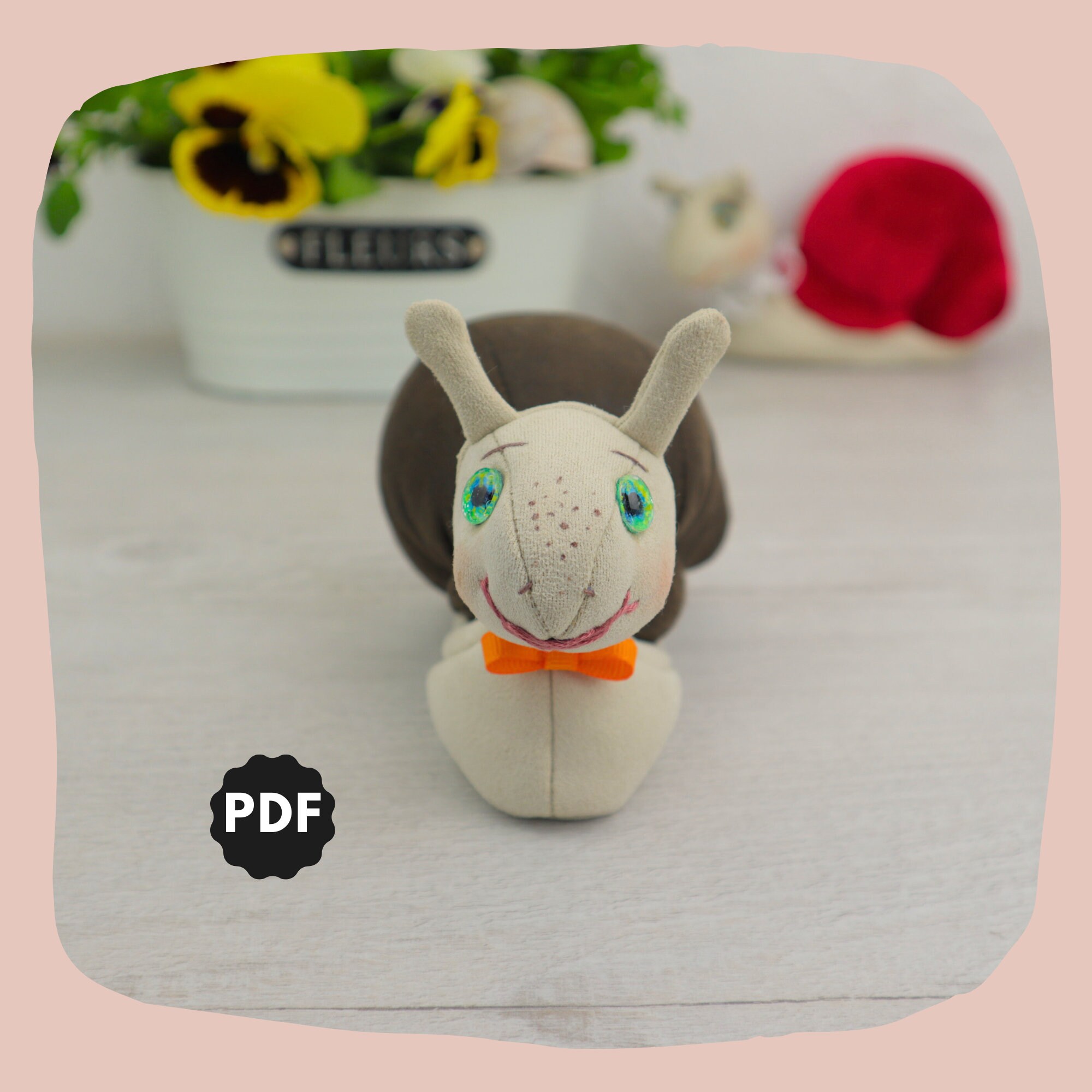 Snail Sewing Pattern PDF Digital Download Snail Decor Sewing With Your ...