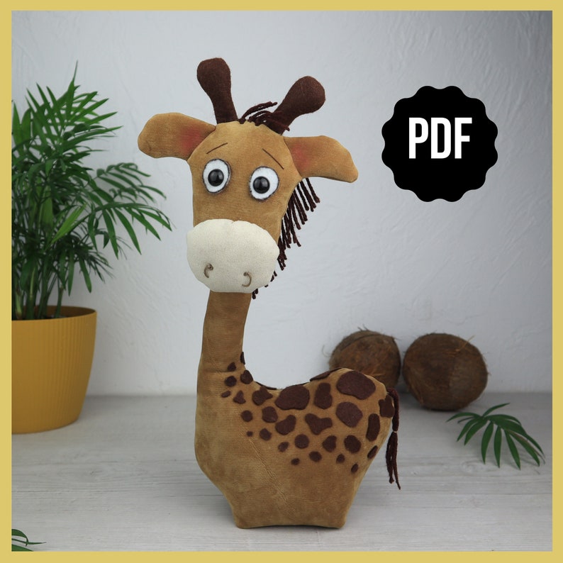 Giraffe Door Stop PDF Sewing Pattern Door Draft Stopper Make - Etsy