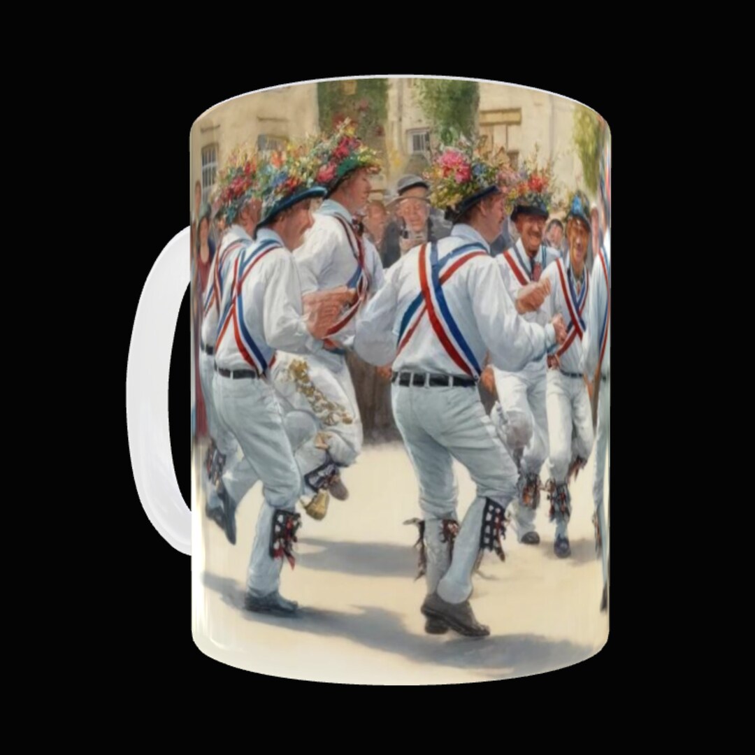 Morris Dancing Mug, Morris Dancer Gift, Folk Dance, Cotswold Morris ...