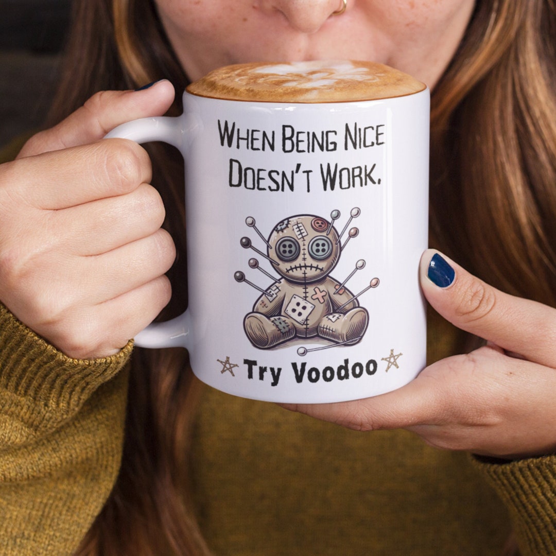 Funny Voodoo Doll Coffee Mug, Witchcraft Gothic Gift - Etsy