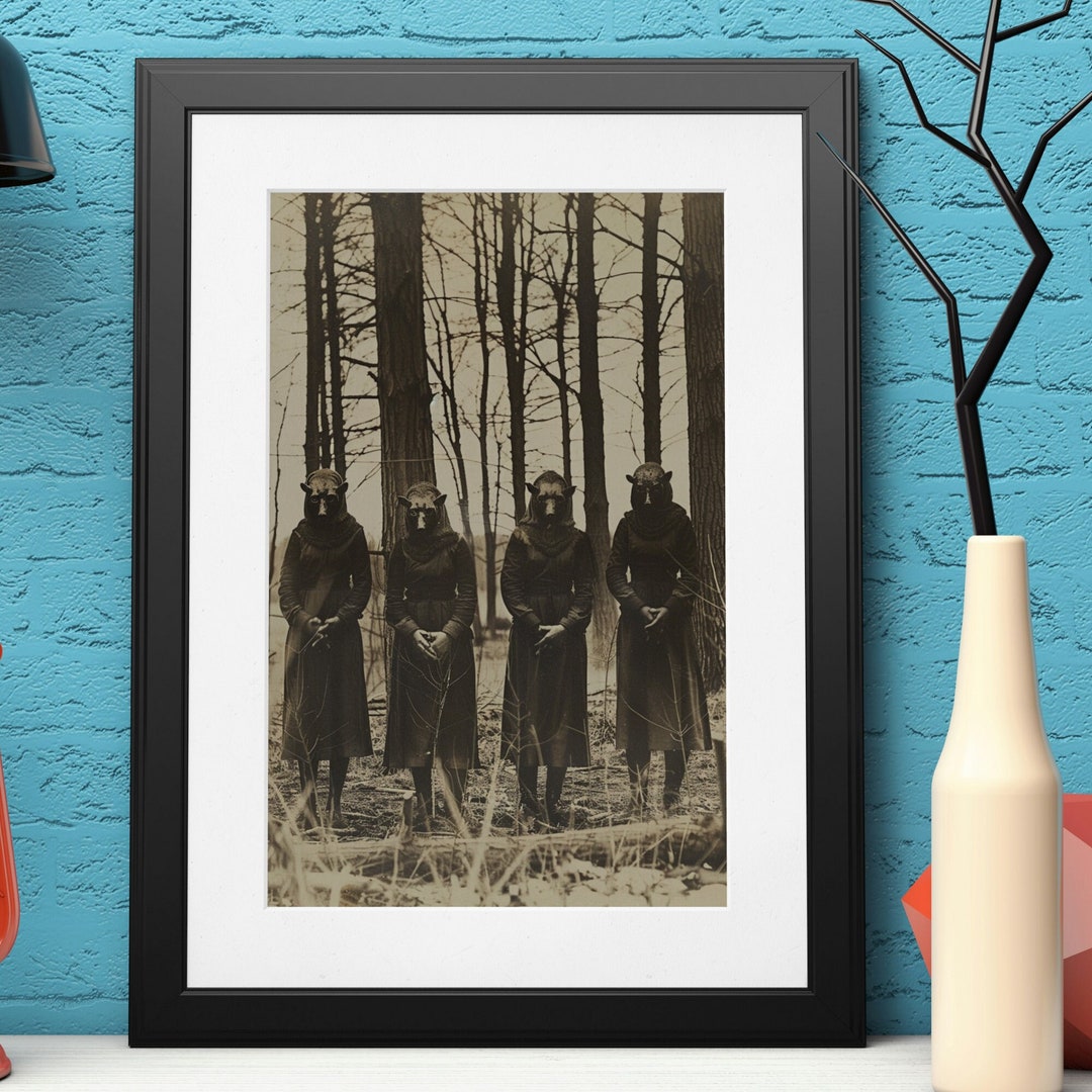 Forest Animal Cult Photo Print, Bestiary Decor, Gothic Decor, Gothic ...