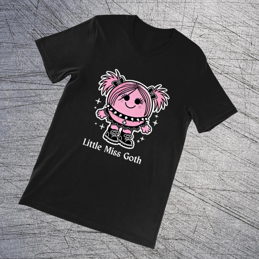Camiseta de Little Miss Goth, camiseta gótica negra, ropa gótica, ropa ...