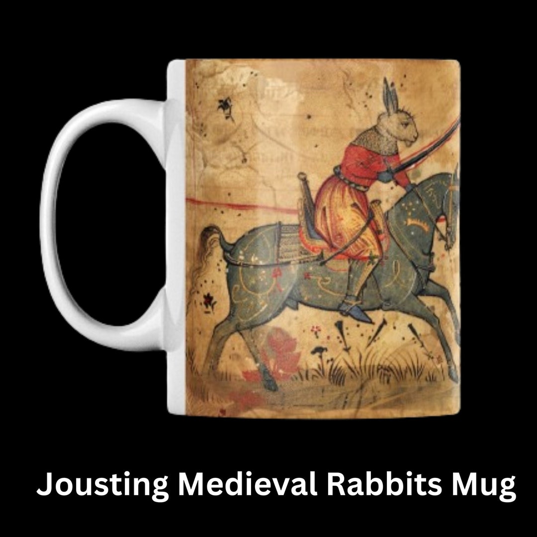 Medieval Jousting Rabbits, Gothic, Dark Academia, Marginalia ...