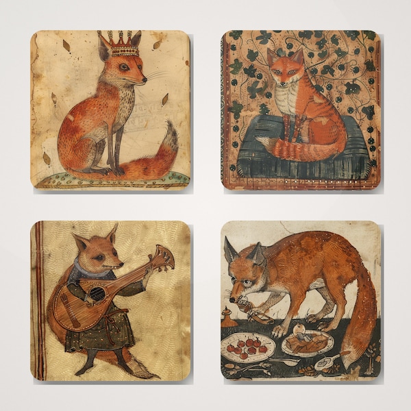 Fox Coaster - Etsy