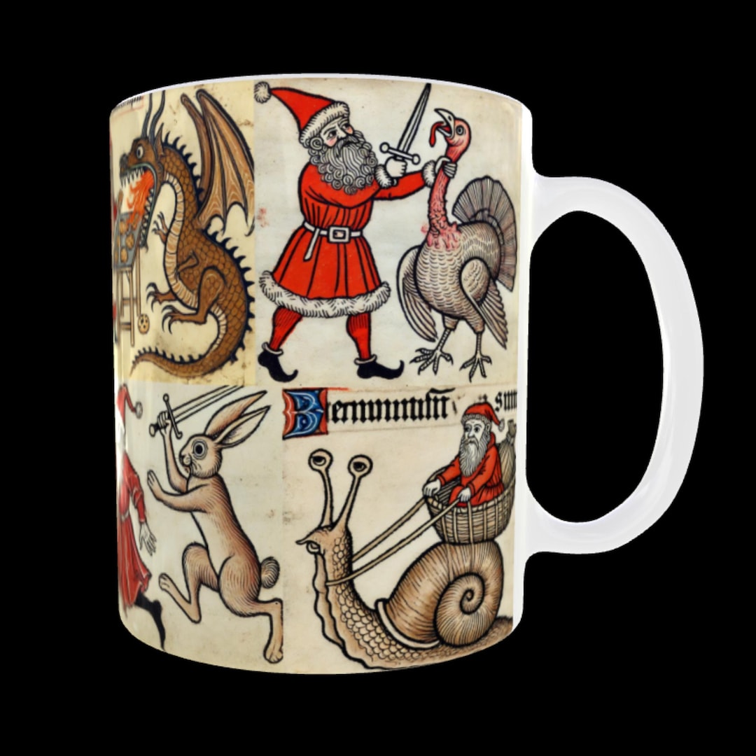Medieval Santa Mug, St Nicholas Mug, Secret Santa Gift, Stocking Filler ...