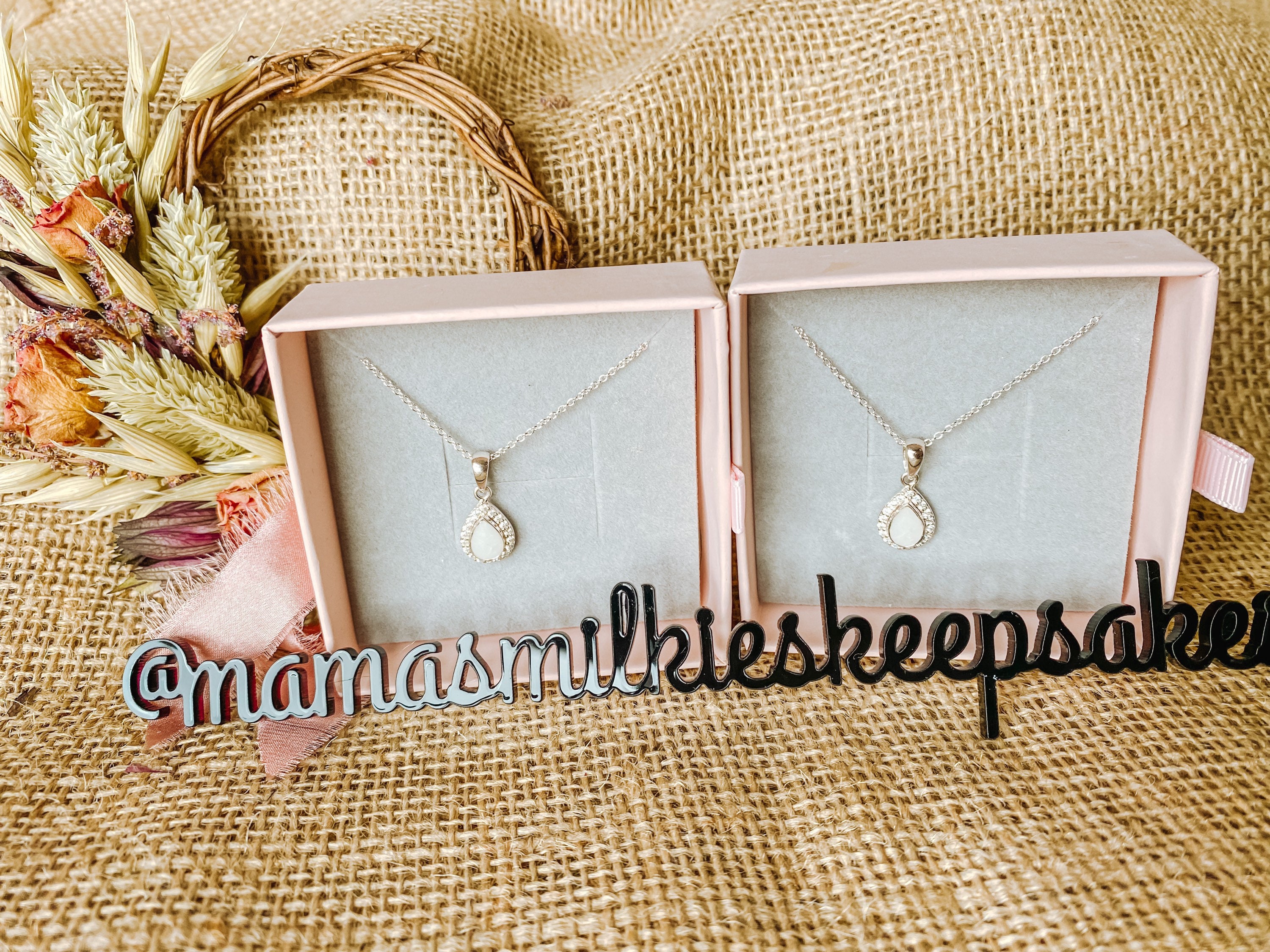 Pear Love Drop Breastmilk Necklace - *please Read Description* - Etsy