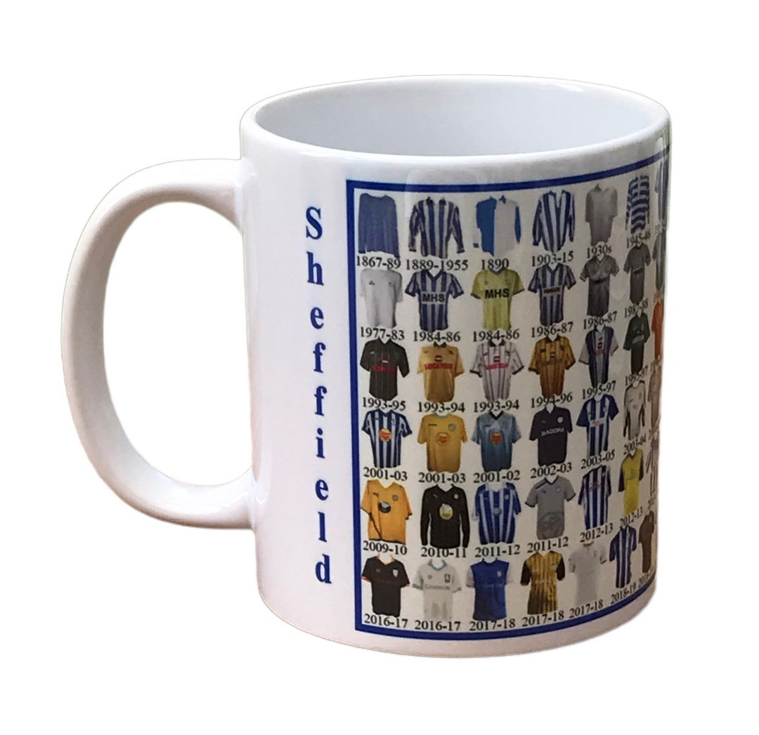 Sheffield Wednesday Shirt History Mug - Etsy UK