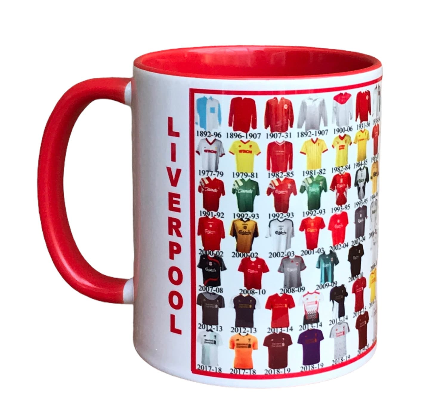 Liverpool Shirt History Mug - Etsy UK