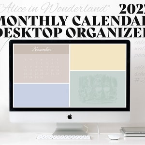 Alice in Wonderland 2022 Calendar Desktop Wallpaper Color 2 | Desktop ...