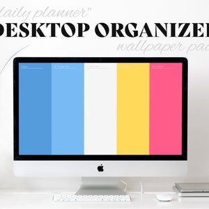 Daily Planner Wallpaper Desktop Organizer | Editable Organizational ...