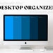 Midnight Blue Desktop Organizer | Editable Deep Blue Color ...