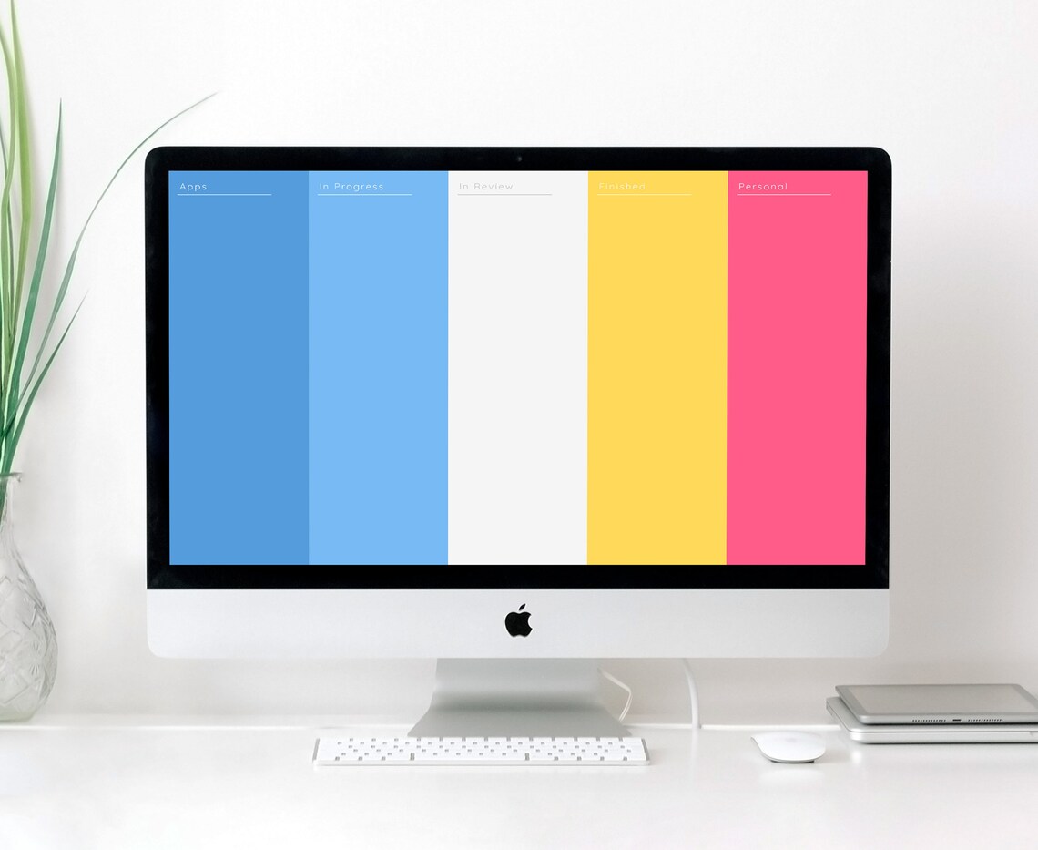 Daily Planner Wallpaper Desktop Organizer | Editable Organizational ...