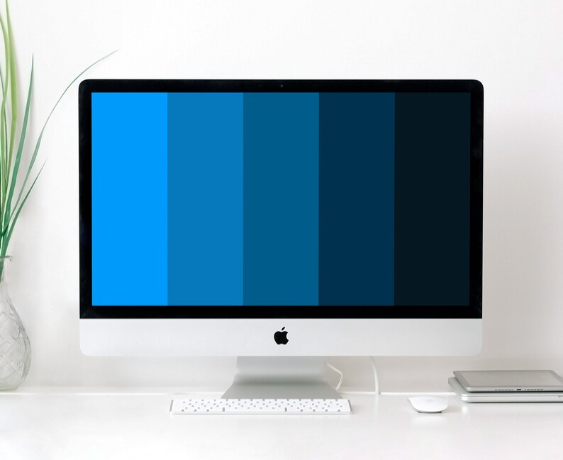 Midnight Blue Desktop Organizer | Editable Deep Blue Color ...