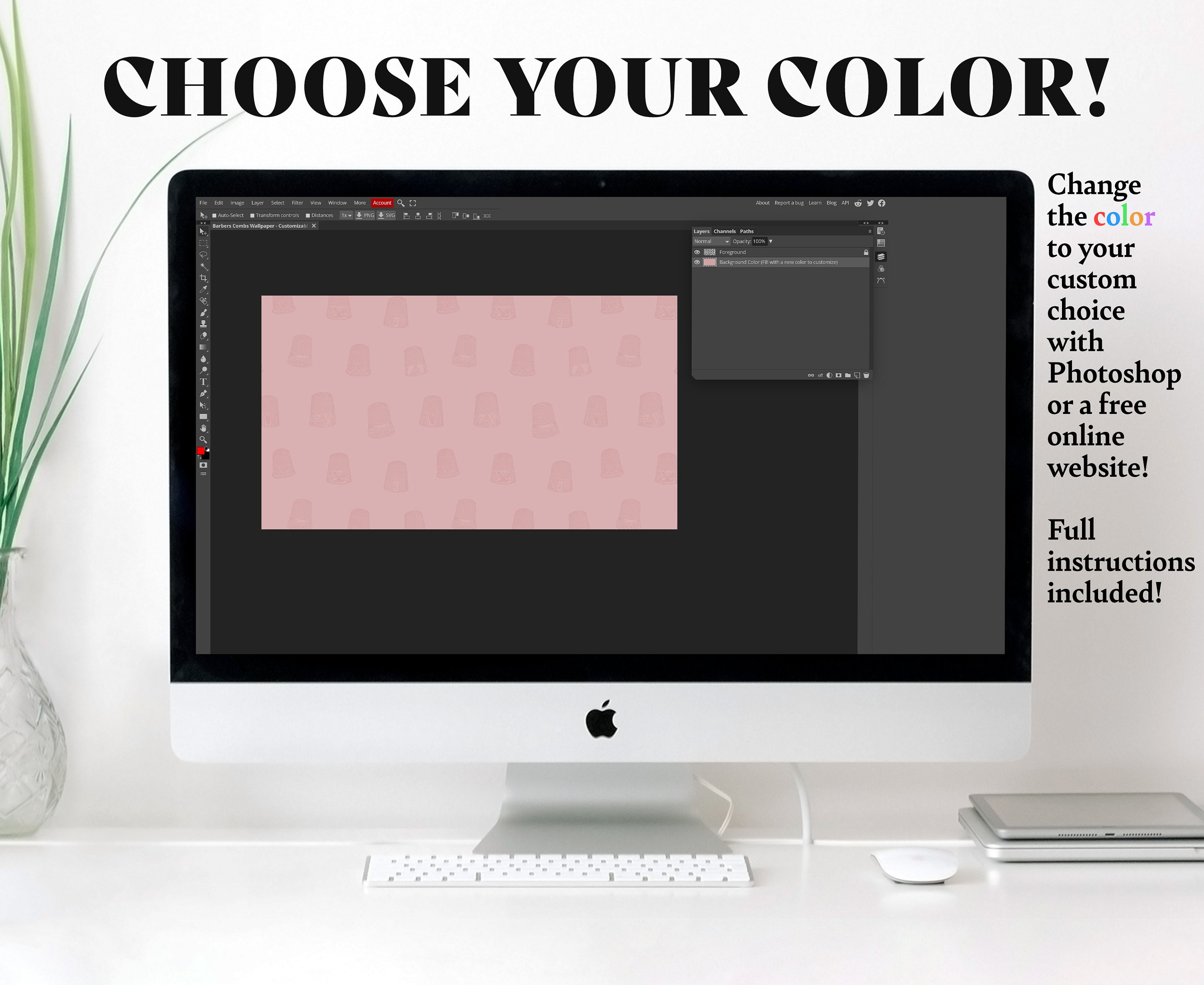 Sewing Thimbles Desktop Wallpaper | CUSTOM COLOR Desktop Background ...