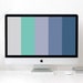 Desktop Organizer Nautical Teal & Purple Shades Wallpaper - Etsy