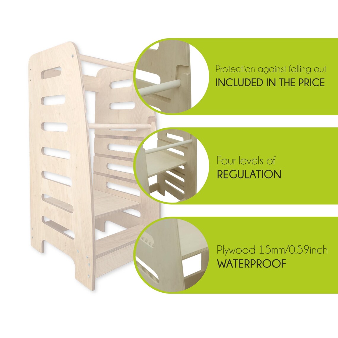 Adjustable Learning Kids Tower – Safe & Eco-friendly for Children ...