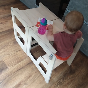 Learning Tower 3in1 With Table and Chair and Chalkboard, Toddler ...