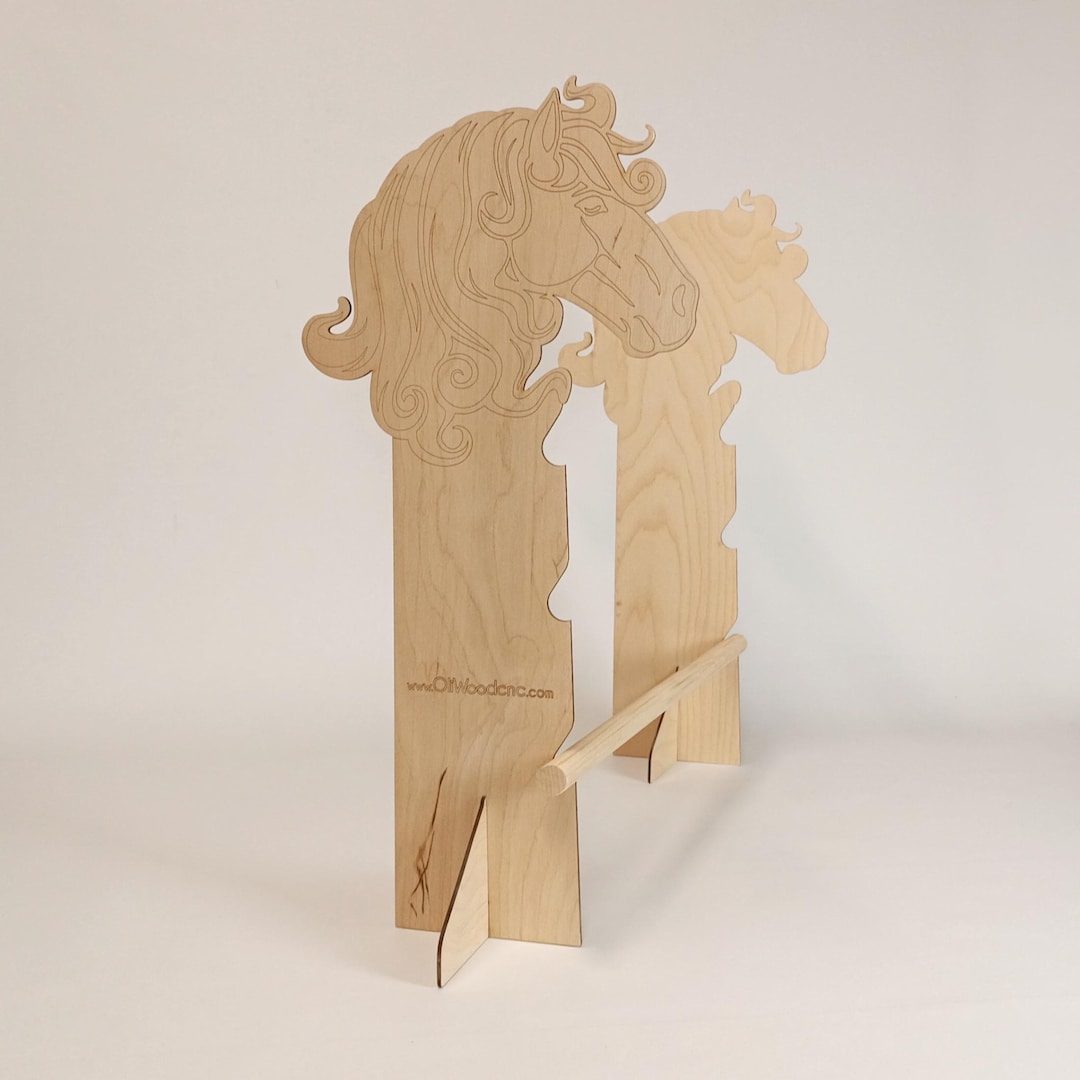 An Obstacle to Jump Over Hobby Horse Jump for Kids – Adjustable Wooden ...