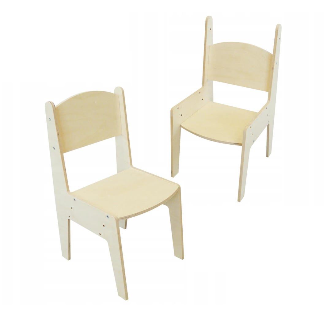 Chaise enfant en bois réglable - 3 hauteurs pour bébé à grand enfant ...