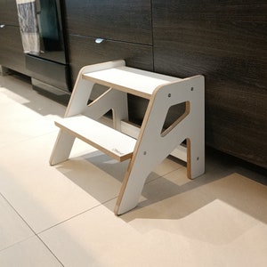 Kids Wooden Step Stool, Mini Learning Tower, Step Stool, Children's ...