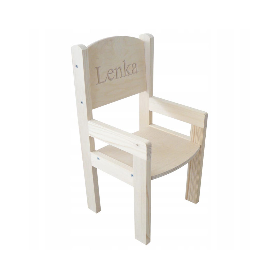 Personalized Kids Chair With Armrests – Perfect for Ages 2-6 – Wooden ...