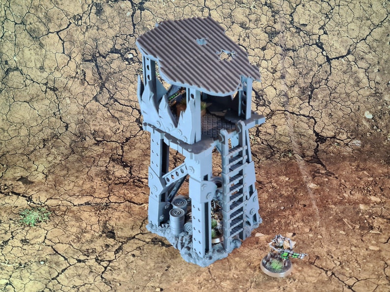 Green Alien Sci Fi Style Watchtower Wargaming Miniature - Etsy