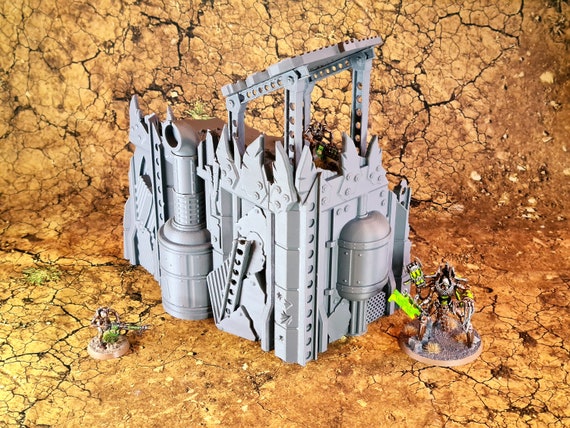 Green Alien Ruins A Wargaming Miniature Terrain 3d Printed | Etsy