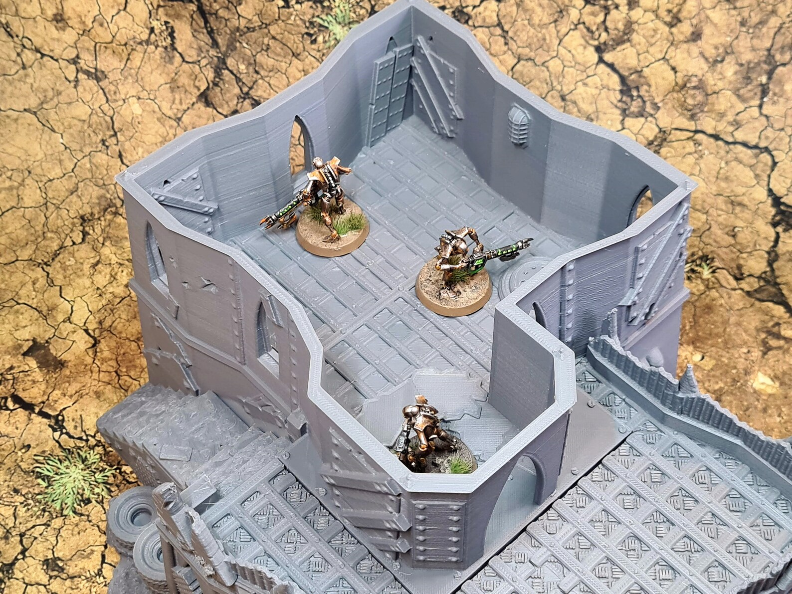 Green Alien Fortress Wargaming Miniature Terrain 3d Printed in PLA - Etsy