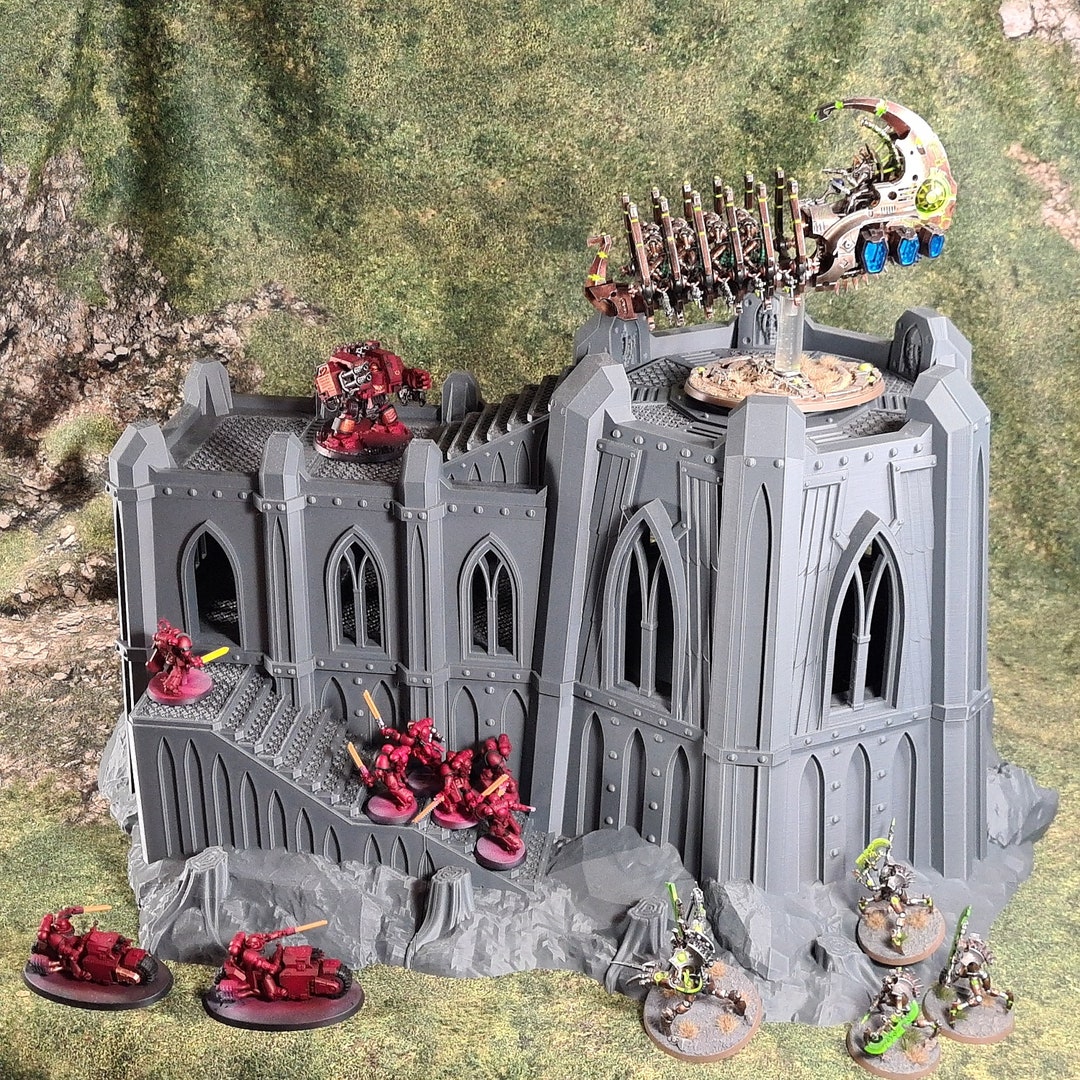 Gothic Fortress Sci Fi Terrain Wargaming Miniature Terrain - Etsy