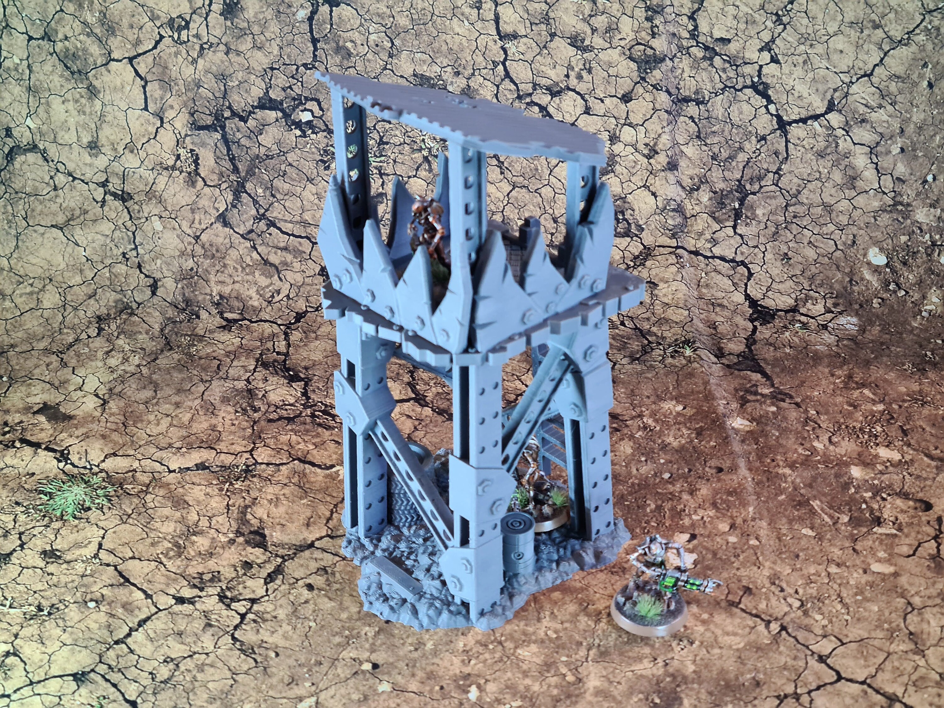 Green Alien Sci Fi Style Watchtower Wargaming Miniature - Etsy