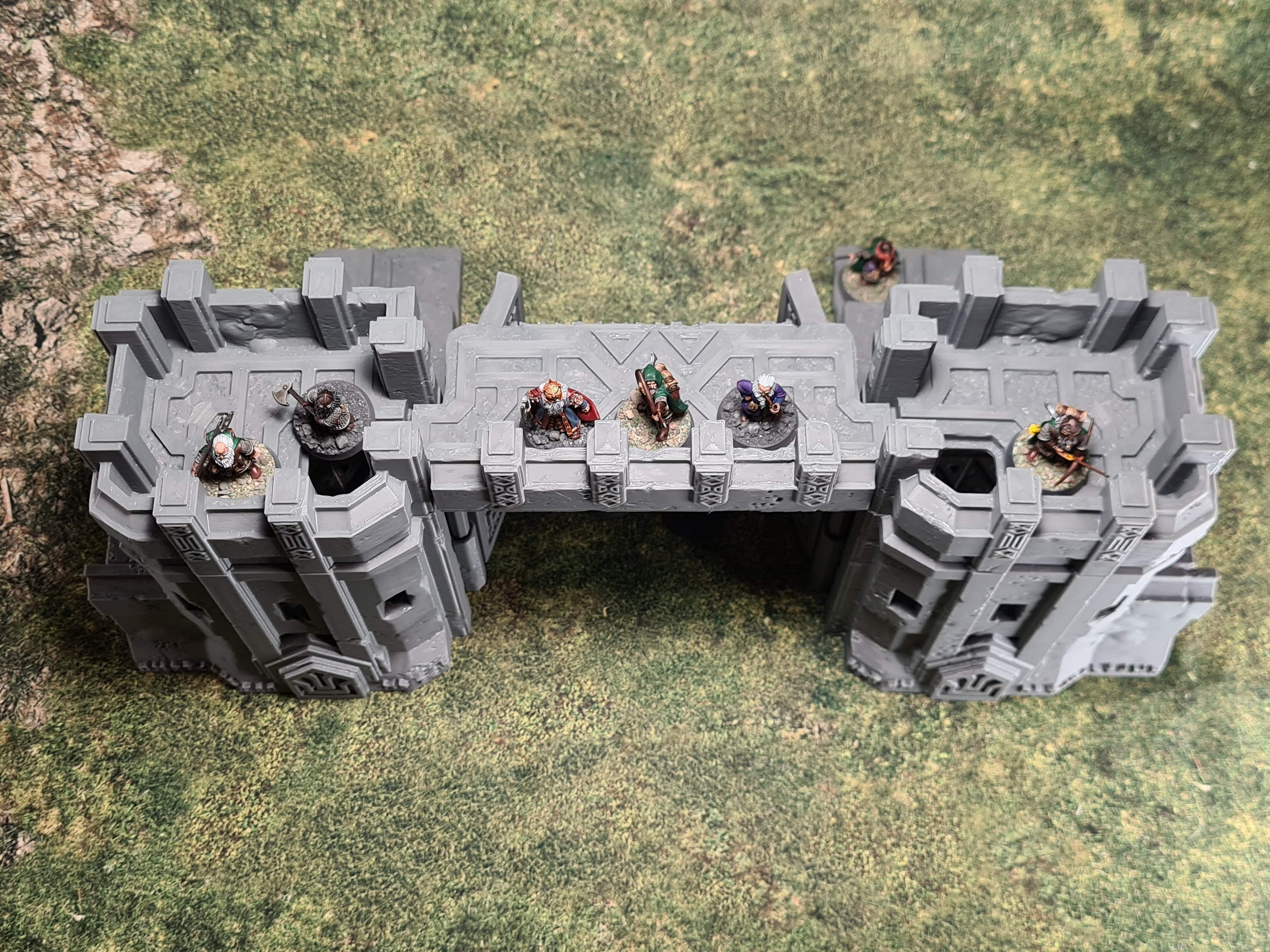 Main Gate Walls Kingdom of Durak Deep conquest Creations Miniature ...